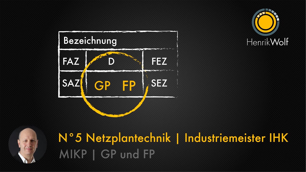 Netzplantechnik N°5 | GP und FP | MIKP Industriemeister IHK - YouTube