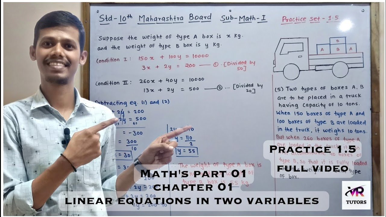 Algebra class 10 Practice Set 1.5 || Practice set 1.5 10th class math ...