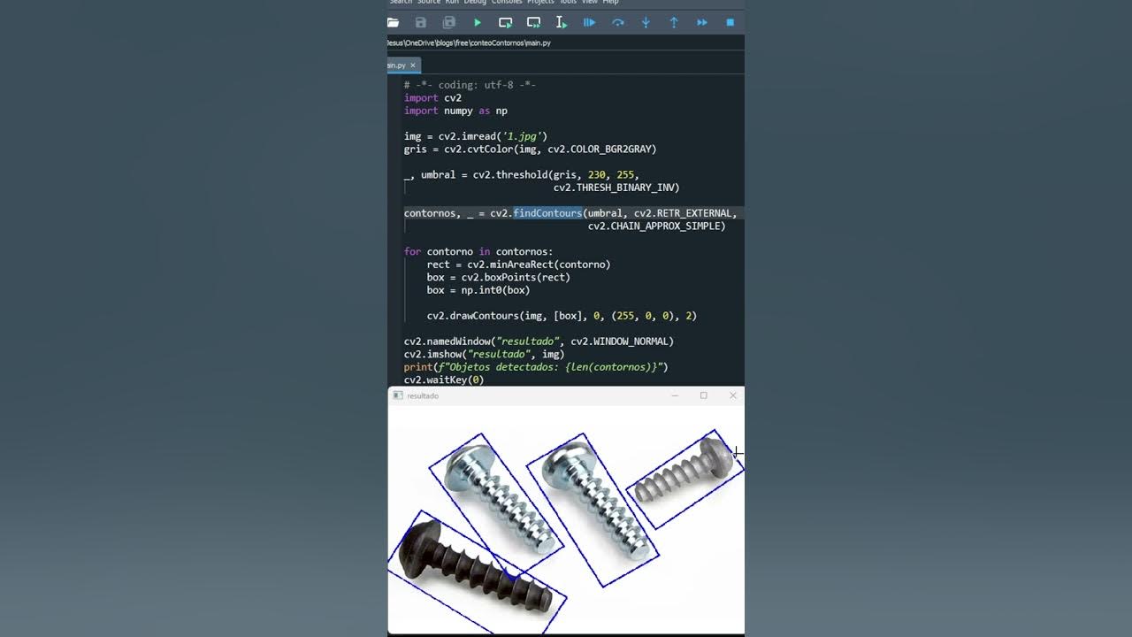 Detección y conteo de objetos con Python - YouTube