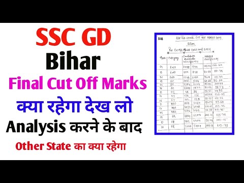 ssc gd final cut off marks 2024 | ssc gd final cut off bihar 2024 | ssc ...