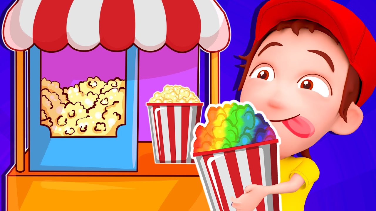Yummy Yummy Popcorn Song | Kids Songs and Nursery Rhymes #shorts - YouTube