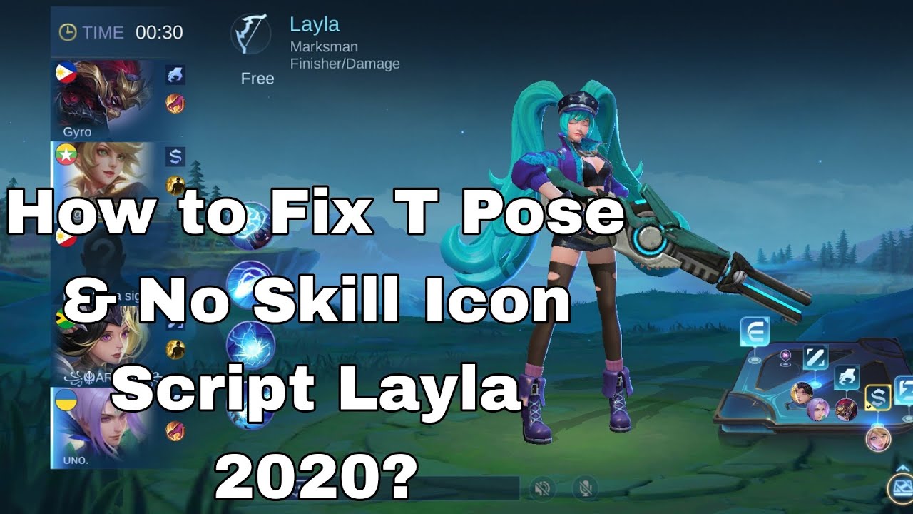 How to Fix T Pose & No Skill Icon Script Layla 2020? | Kaiser Gaming ...