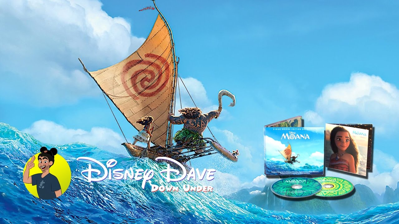 MOANA Deluxe Edition Soundtrack CD Review & Unboxing - YouTube