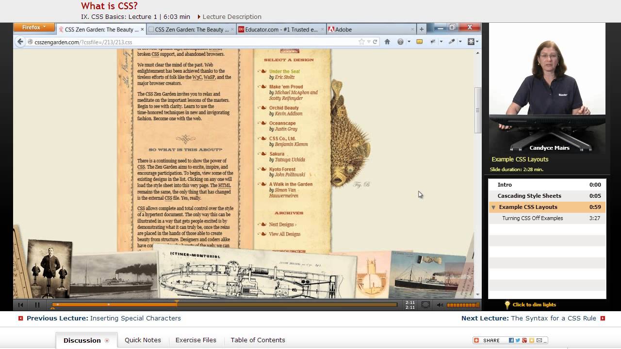 "What is CSS" | Dreamweaver CS6 with Educator.com - YouTube