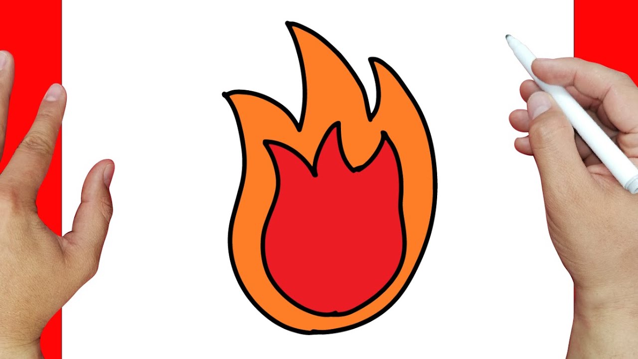 How to draw fire - YouTube