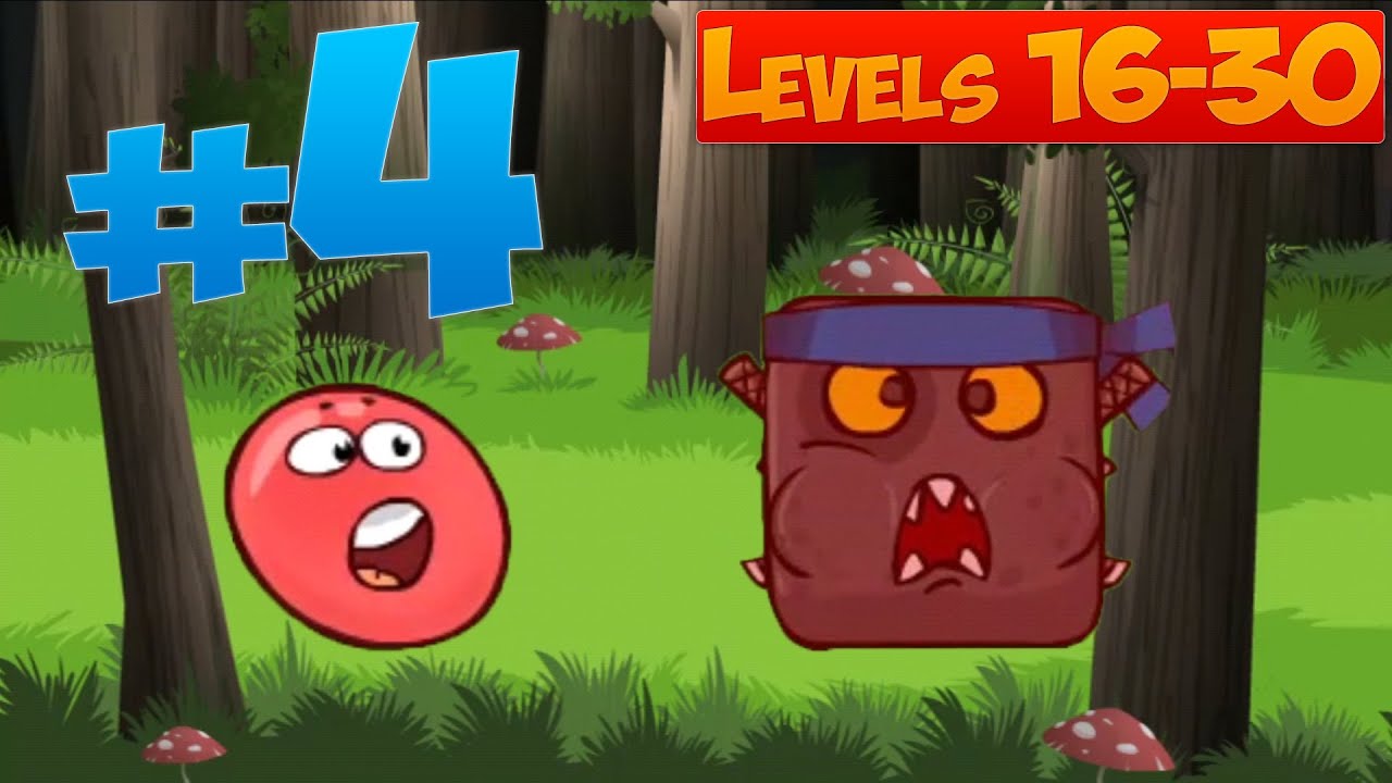 Red Ball 4 - Gameplay Walkthrough Part 4 - Deep Forest All Levels (iOS ...