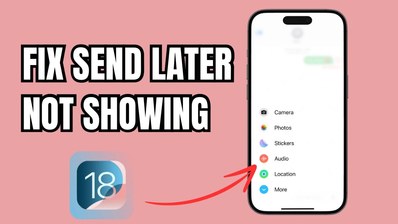 Fix Send Later Not Showing | Schedule Messages On iMessage [2025 Update ...