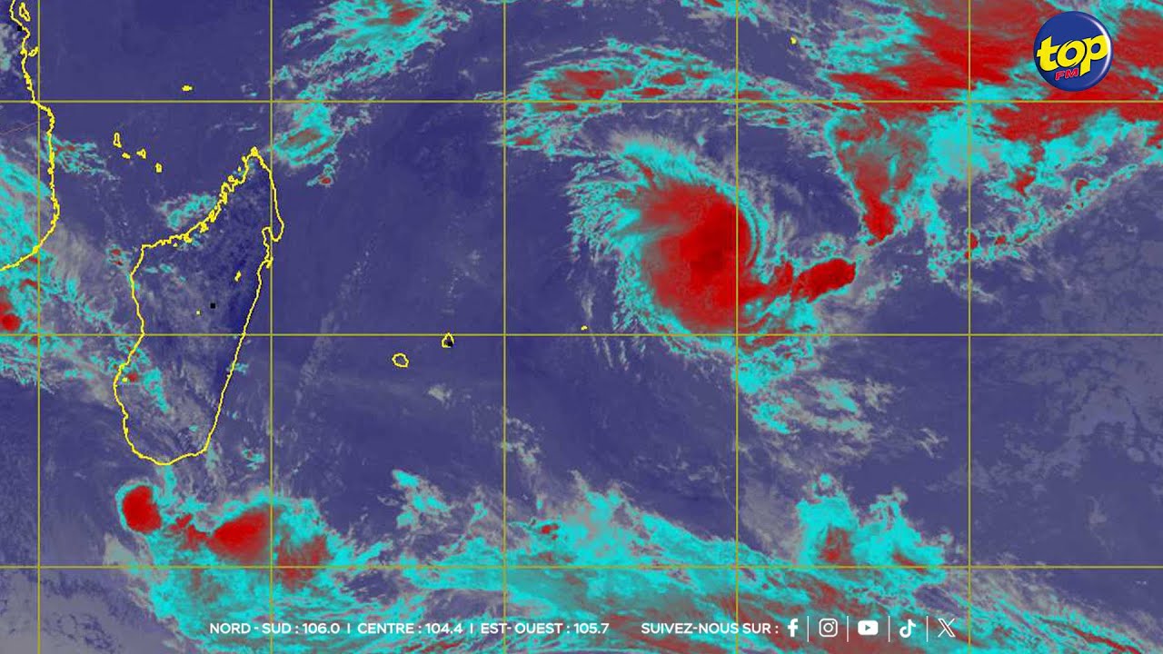 Une fois baptisé, le cyclone Faida devrait affecter Maurice à partir de ...