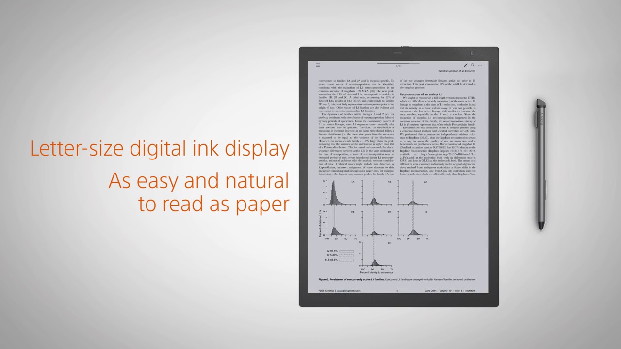 Sony Digital Paper DPT-RP1/B - YouTube