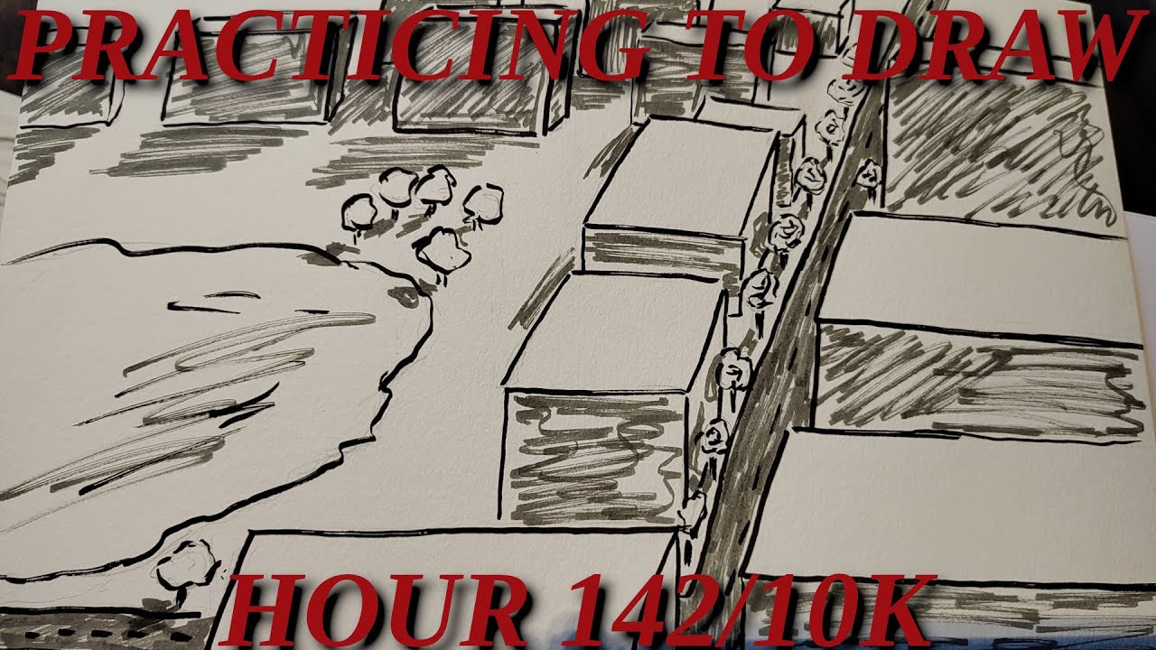 REALTIME Practicing to draw HOUR 142/10K - YouTube