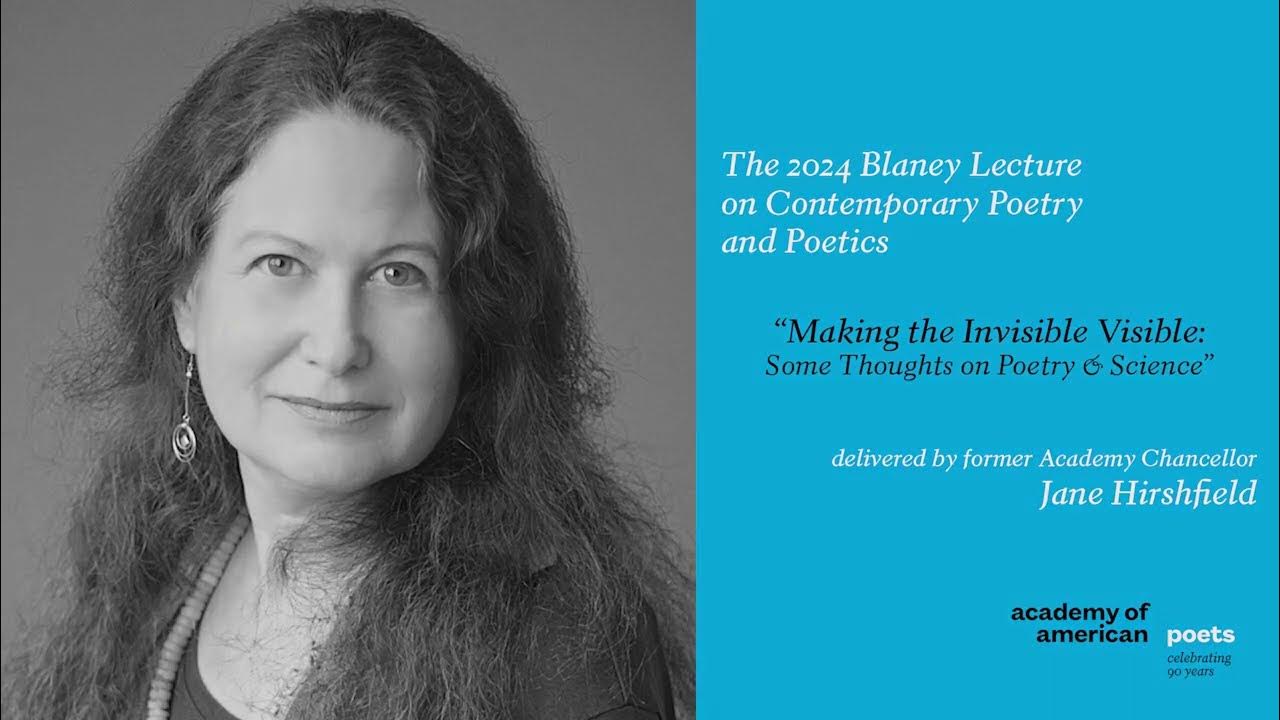 2024 Blaney Lecture with Jane Hirshfield - YouTube