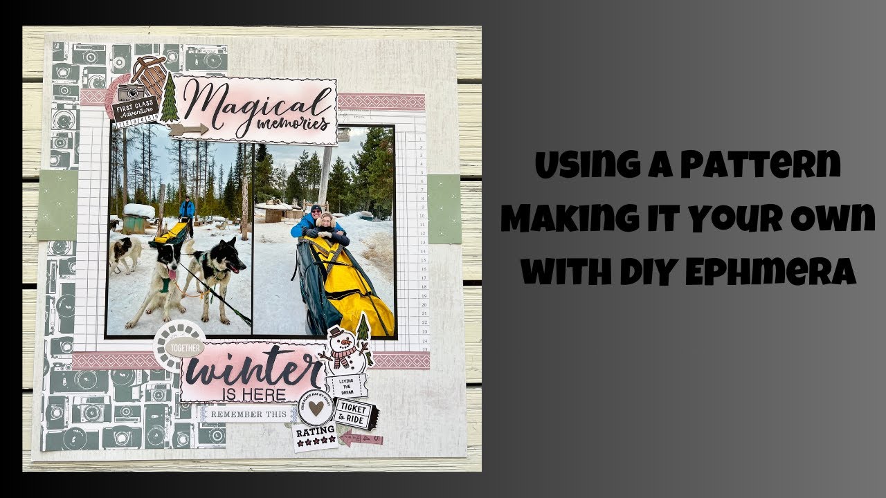 Using A Pattern & Making It Your Own With DIY EPHEMERA - YouTube