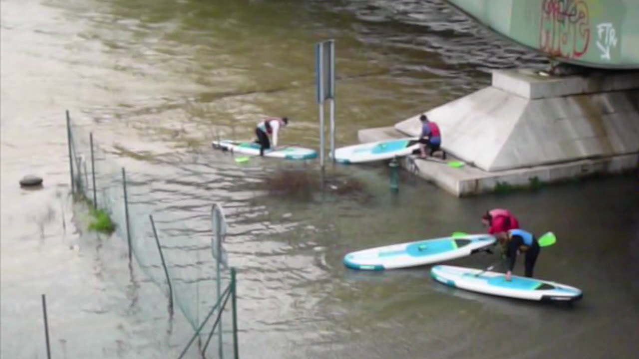 Paddle sur la Seine, Rouen Crue/Inondation 2018 - YouTube