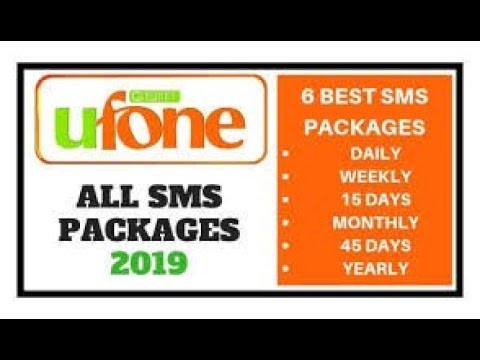 UFONE ALL SMS PACKAGES | NIGHT | DAILY | WEEKLY | MONTHLY | 15 DAYS ...