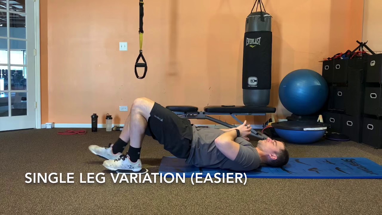 How To- SLIDER HAMSTRING CURLS - YouTube