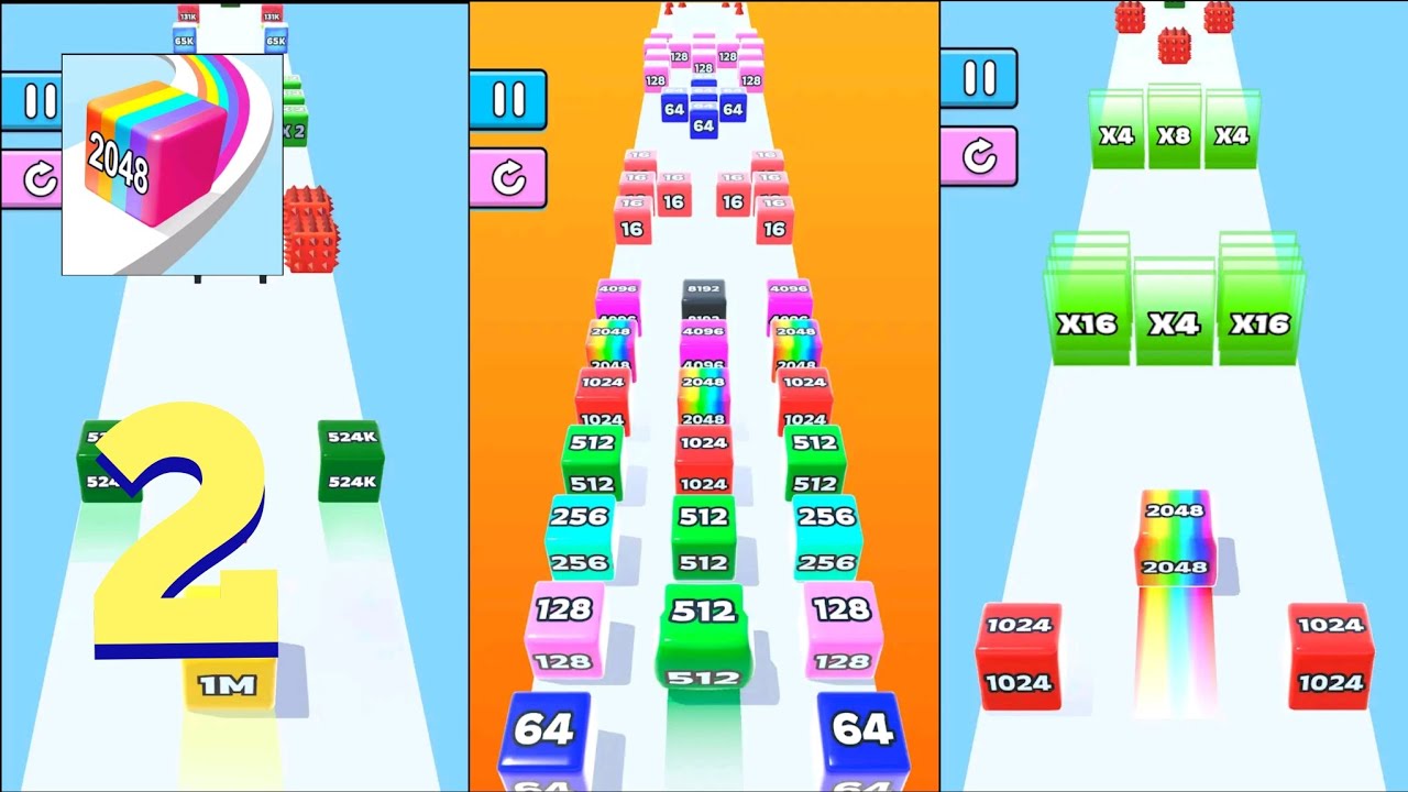 Jelly Run 2048 Gameplay Walkthrough Part 2 - YouTube