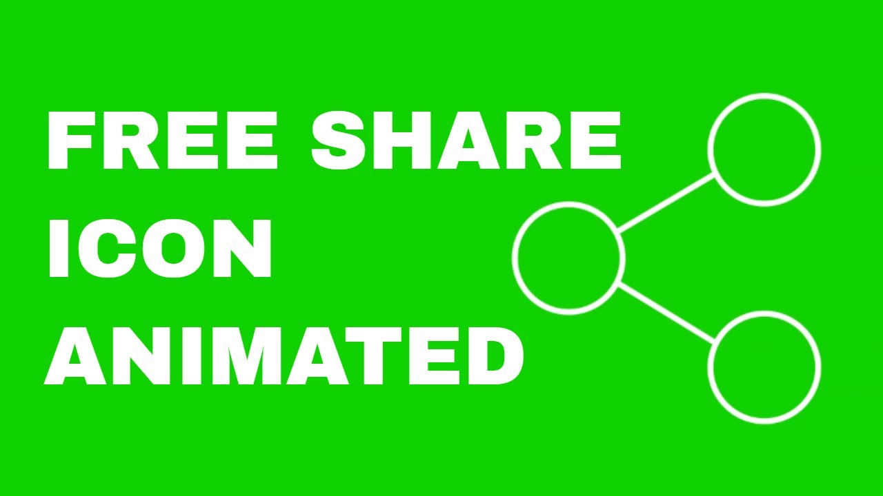Share Icon #1 Animated | Green Screen | Free Download | 4K - YouTube