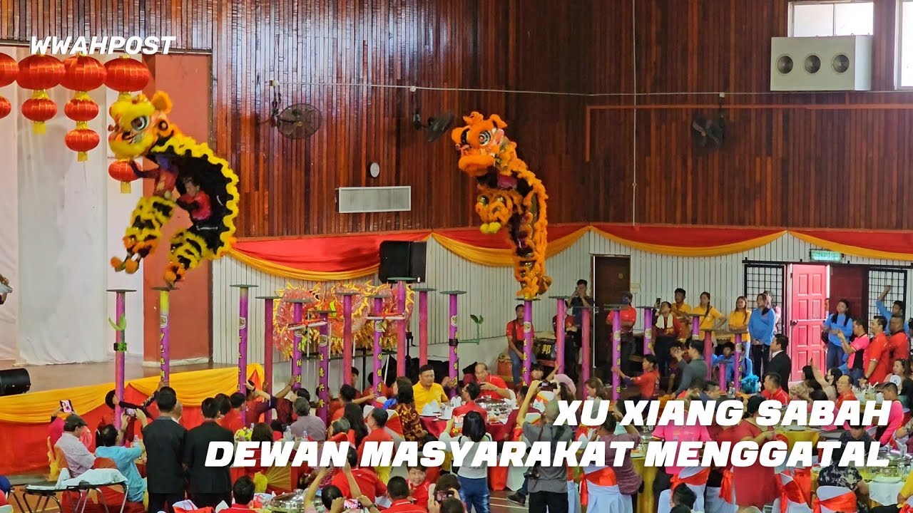 lion dance duo high pole performance by xu xiang - YouTube