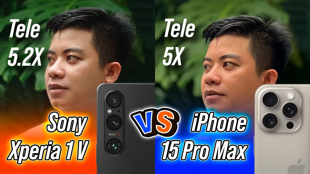 So sánh camera Tele 5X trên iPhone 15 Pro Max và 5.2X trên Sony Xperia ...