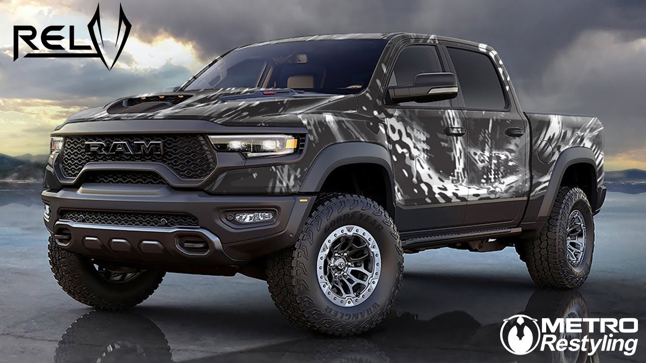 RELV Camo Car Wrap Vinyl Film | Metro Restyling - YouTube