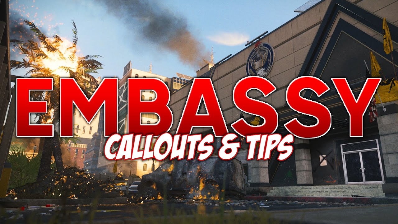 EMBASSY CDL JUMP SPOTS, TIPS, & CALLOUTS for MW2 RANKED PLAY! - YouTube