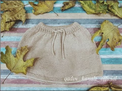 Yubka toxuma. Ətək toxuma (etek örme) Mil ilə toxuma.