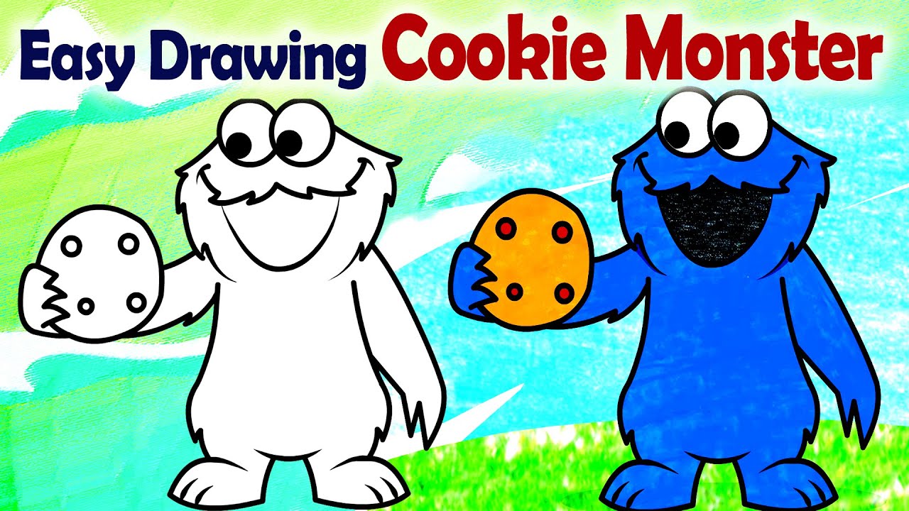 Learn How To Draw Cookie Monster From Sesame Street