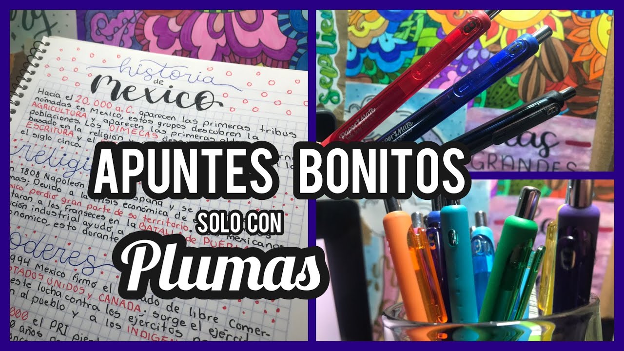 APUNTES BONITOS SIN PLUMONES!+ haz tus apuntes faciles y rapidos ...