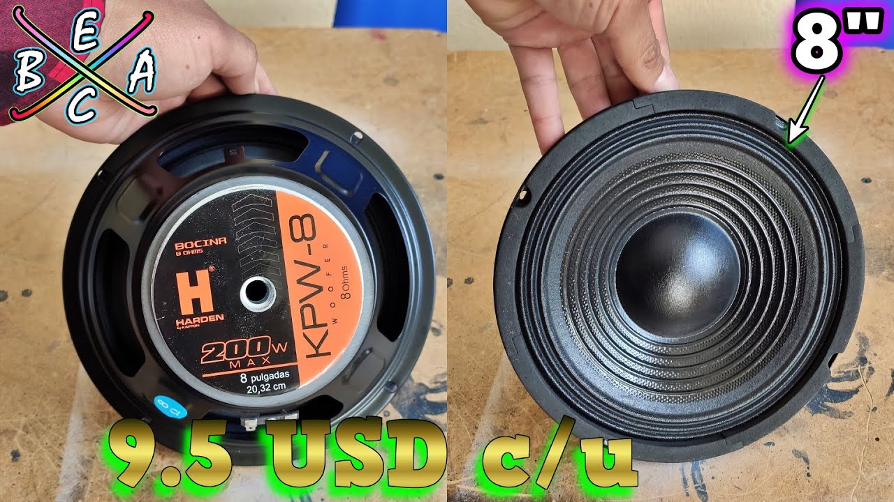 Unboxing Woofer Muy Económico de 8 Pulgadas Y TEST | EBAC - YouTube