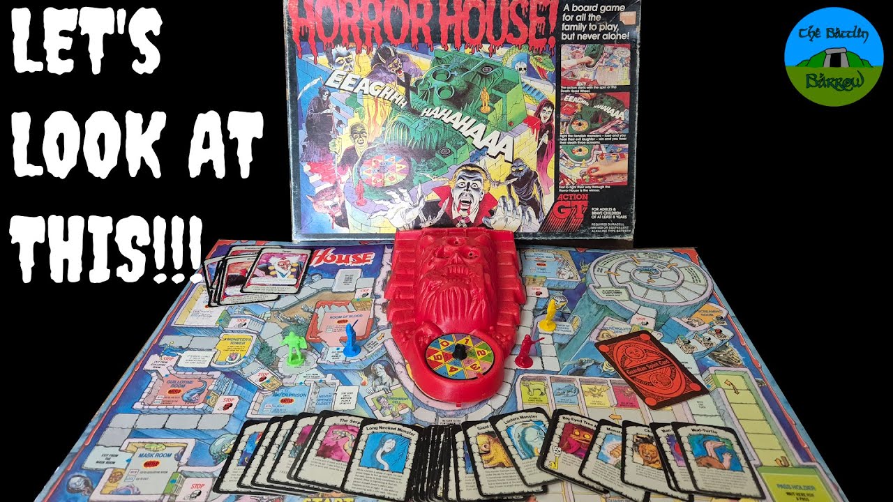 A look at Horror House - a Board Game for Halloween - YouTube