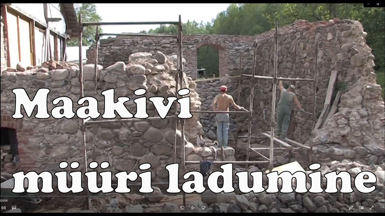 Maakivi müüri ladumine - YouTube