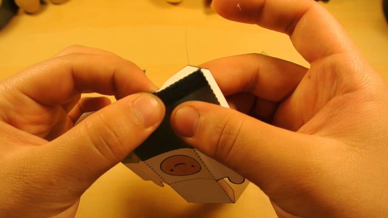 Adventure Time Finn Paper Box Toy - YouTube