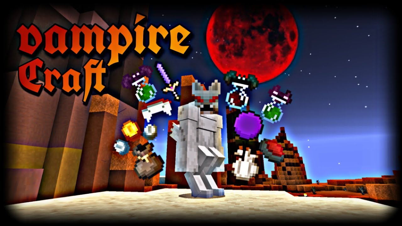 atualizou o melhor addon de vampiros e lobisomens!!!!(vampire craft 1.7 ...