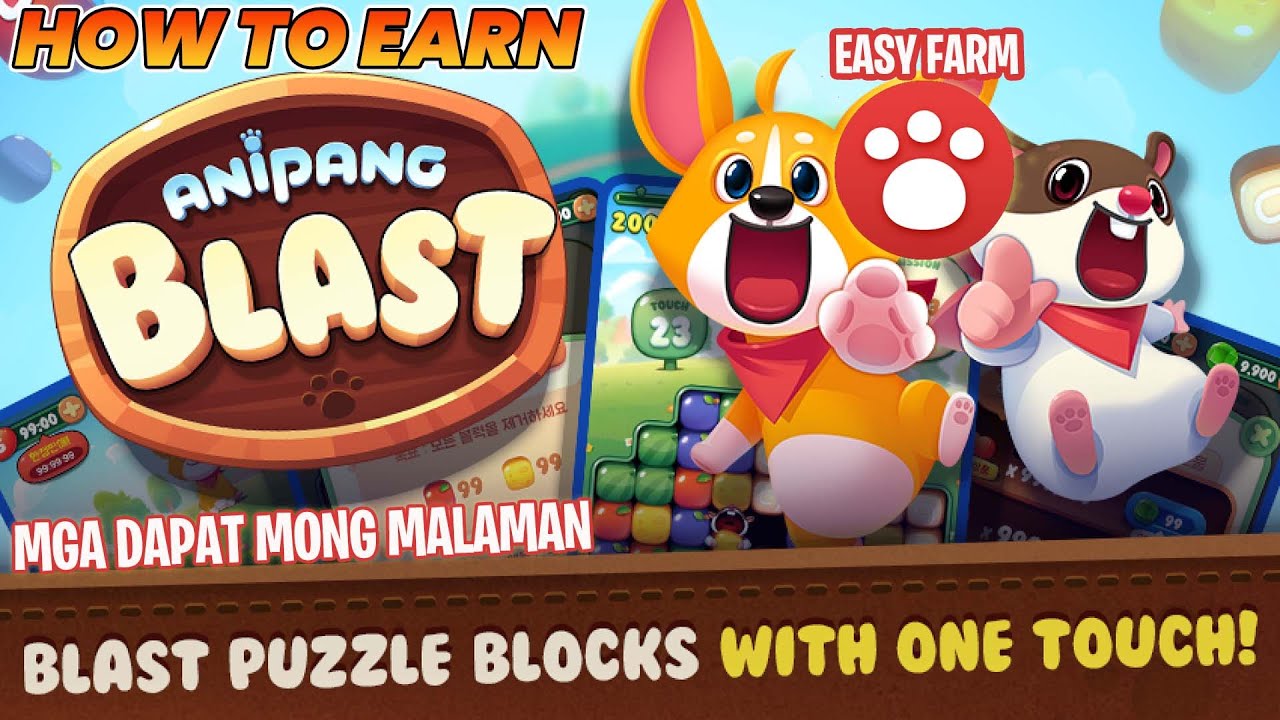 ANIPANG BLAST - FREE TO PLAY , PLAY TO EARN | ANDROID , IOS | EASY TO ...