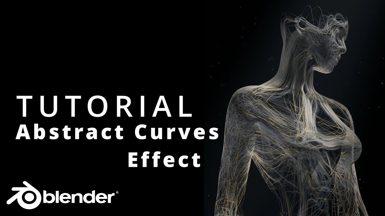 TUTORIAL - ABSTRACT CURVES EFFECT in BLENDER 4.1+ / GEOMETRY NODES / In Depth / + BONUS - YouTube