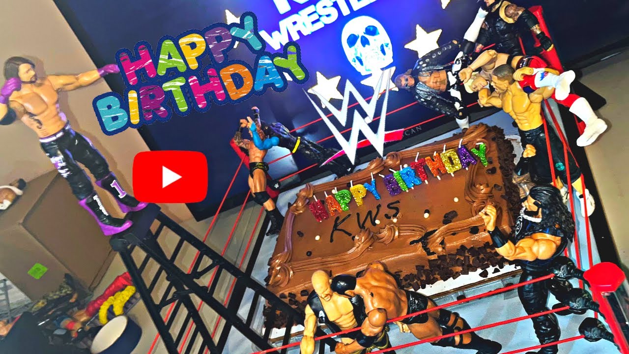 WWE Action Figure Cake Battle Royal! Real life cake! - YouTube