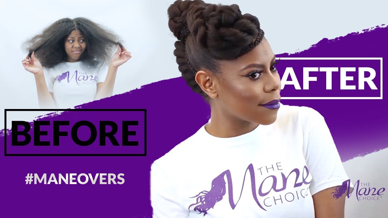 Natural Hair Makeover with The Mane Choice | MANEovers - YouTube