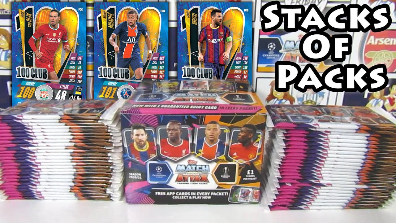 Match Attax 2020/21 Stacks of Packs Opening | 100 Club Hunt | Full ...