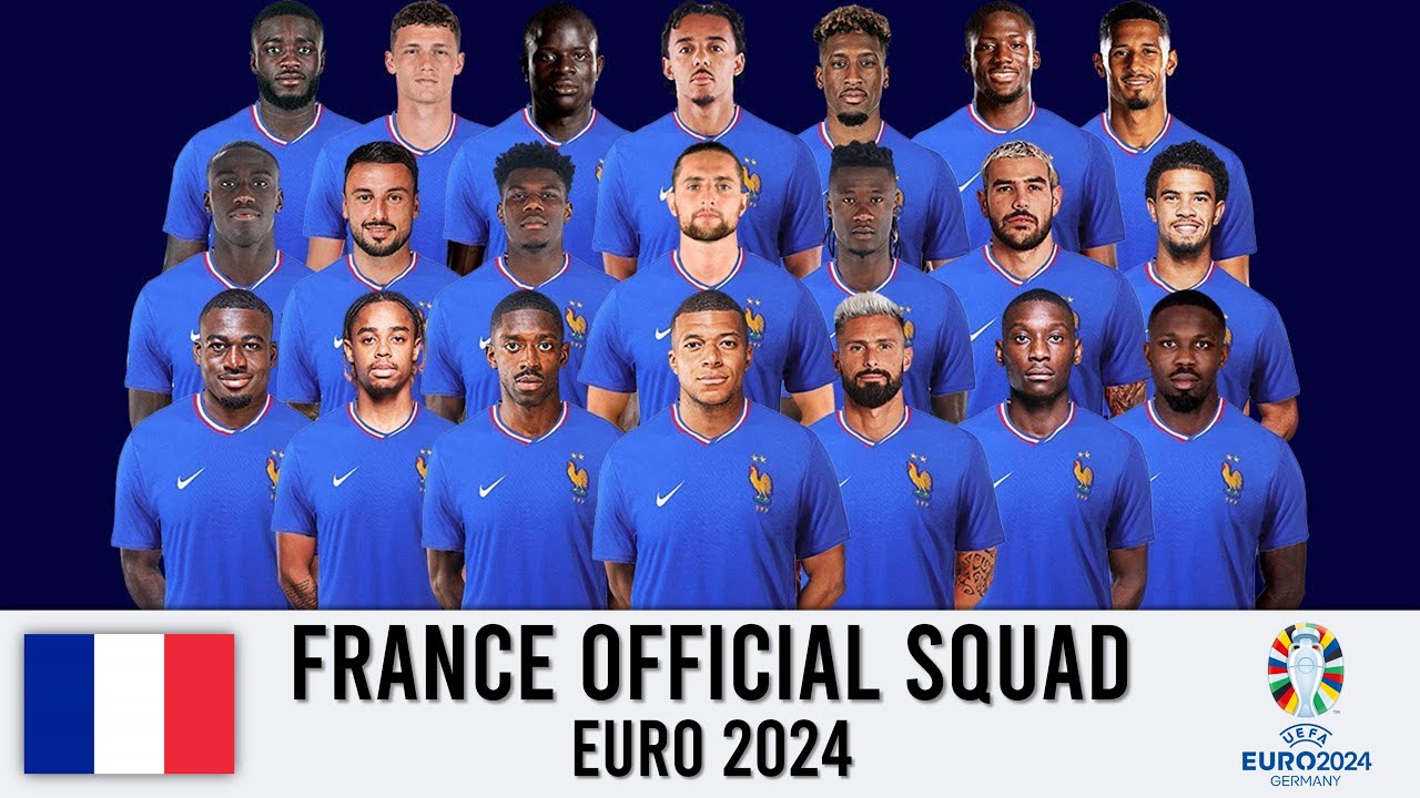 FRANCE OFFICIAL SQUAD EURO 2024 | FRANCE SQUAD EURO 2024 | EURO CUP ...