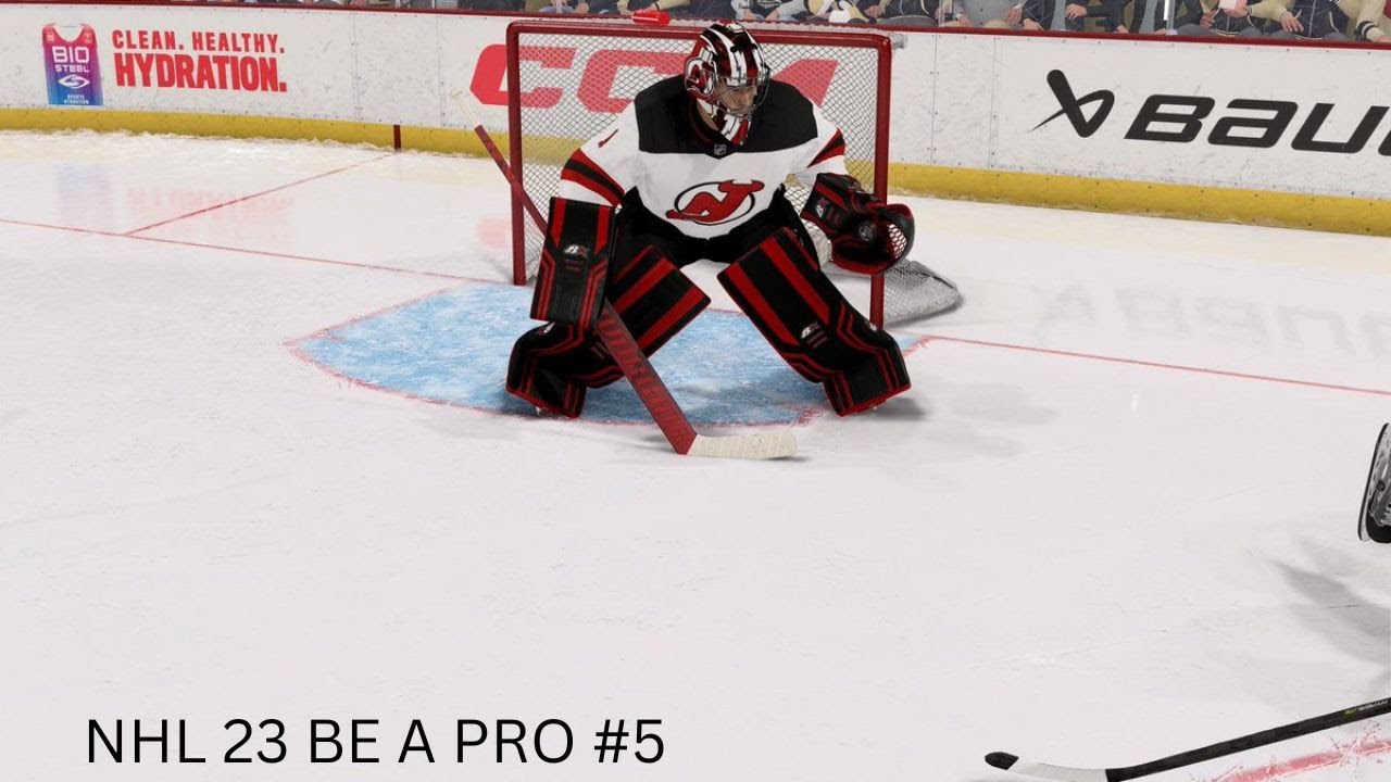 NHL 23 BE A PRO GOALIE #5 FIRST NHL PRESEASON GAME - YouTube