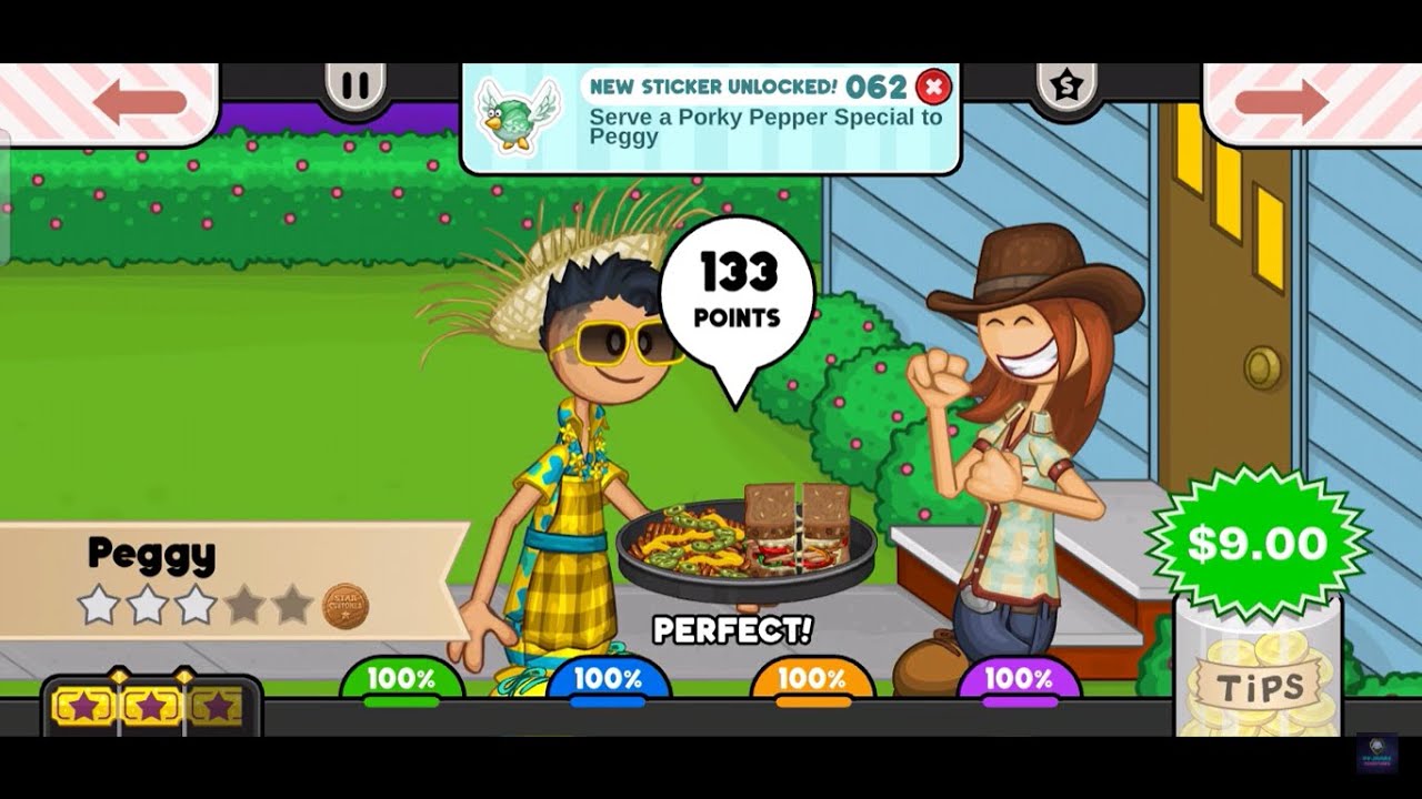 Papa's Cheeseria To Go Day 124: Pork Pepper Special for Peggy - YouTube