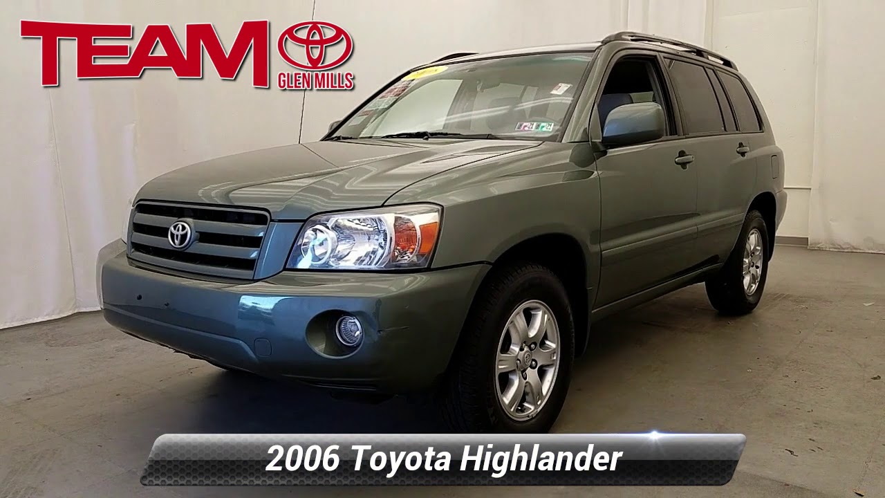 Used 2006 Toyota Highlander w/3rd Row, GLEN MILLS, PA GM34783A - YouTube