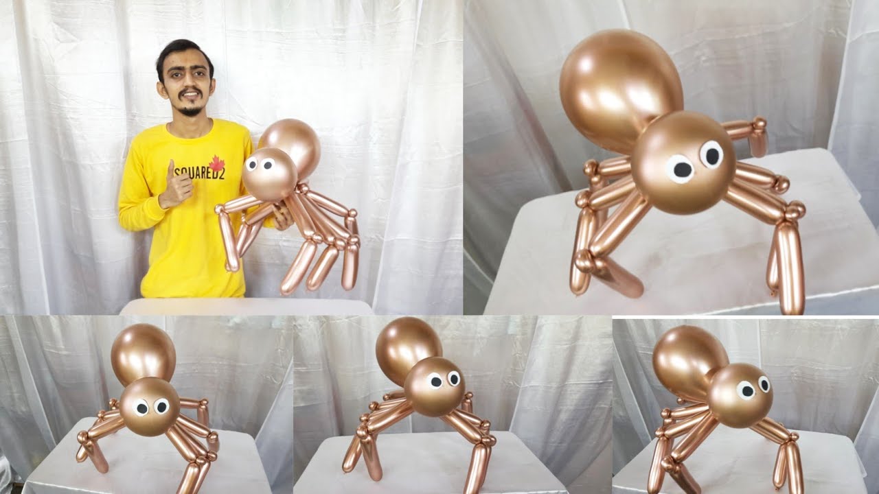 Halloween Giant Spider Balloon | Spider Balloon Tutorial | How to - YouTube