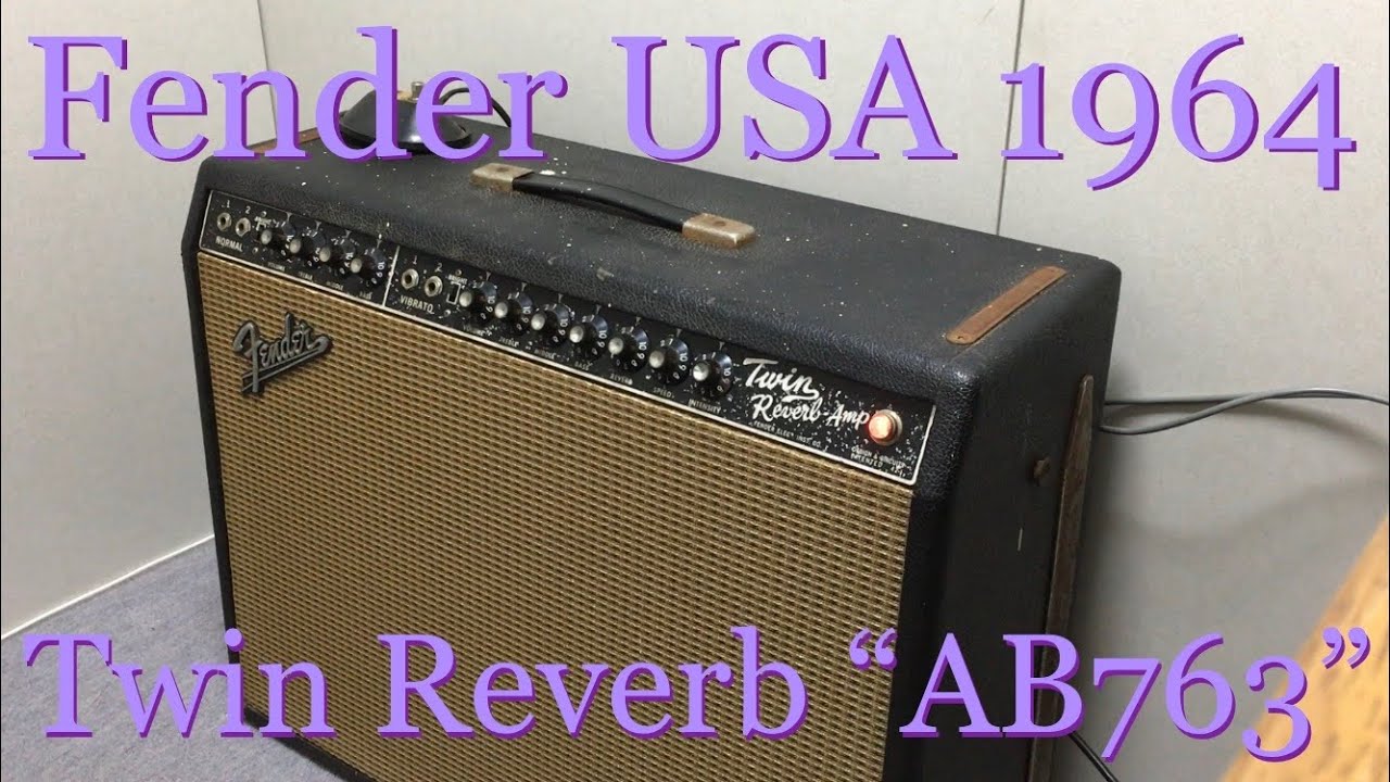 Fender USA 1964 Twin Reverb Amp “AB763” Black Face [Jensen C12-NSA ...