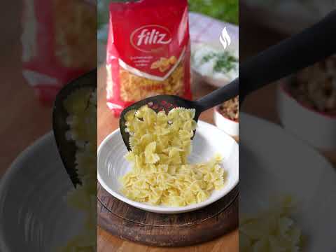 Köz Biber Mezeli Kelebek Makarna Tarifi 🍝😍 Nefis Yemek Tarifleri #shorts #nefisyemektarifleri