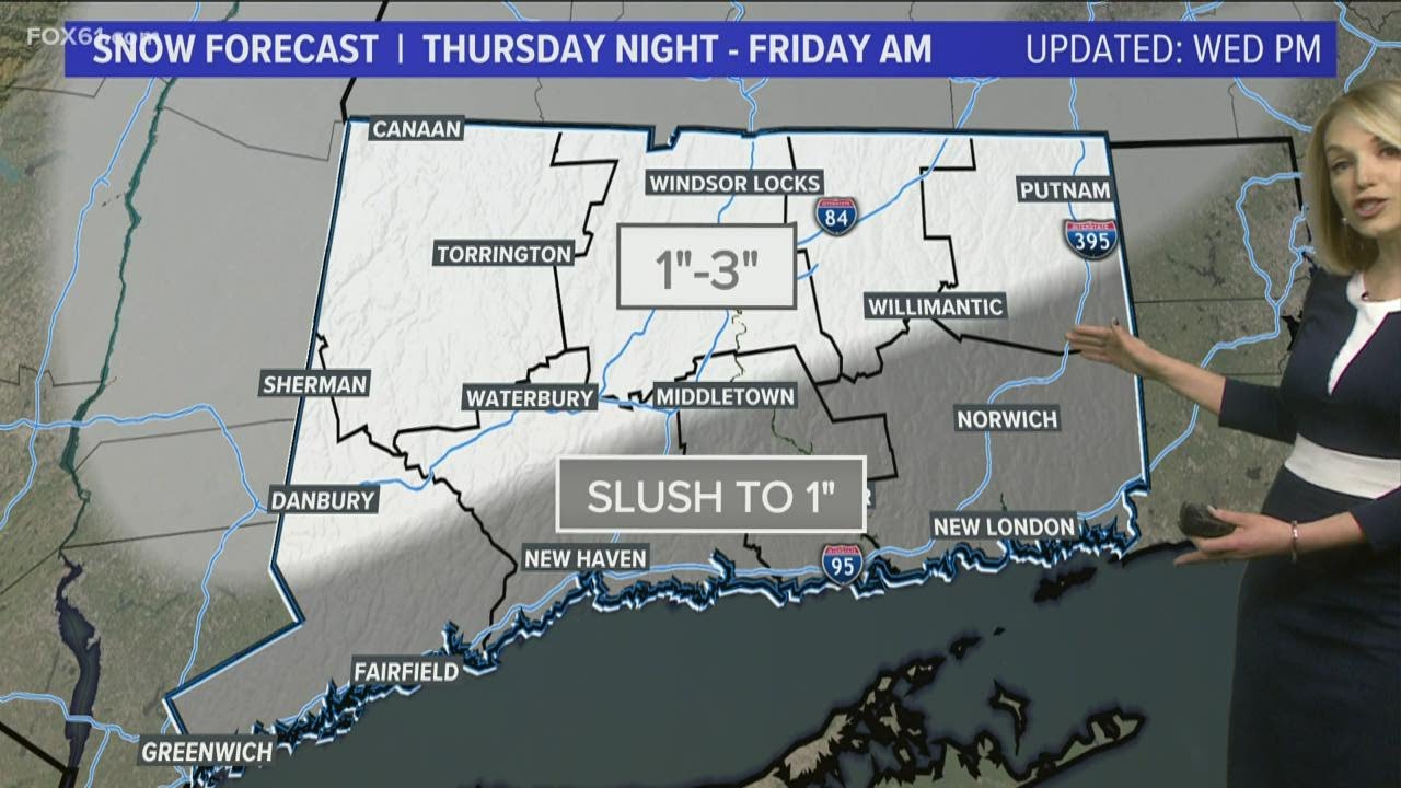 Connecticut weather: tracking 1 to 3 inches of SNOW to end the week ...