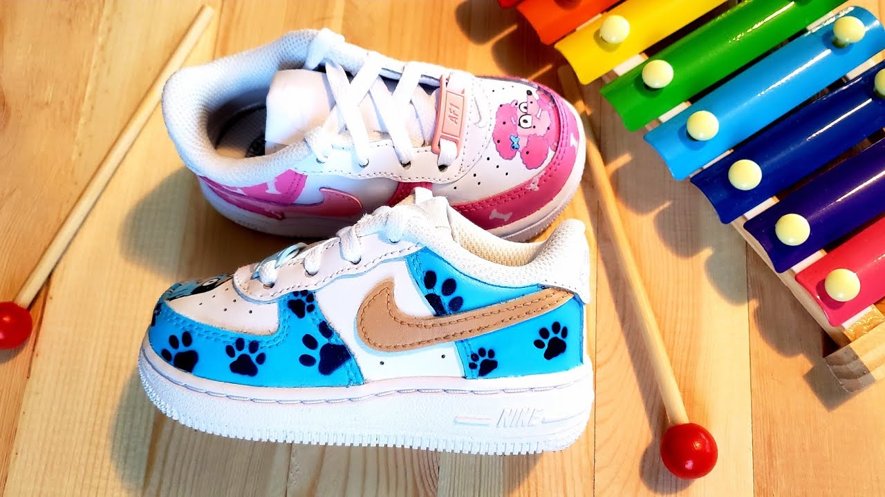Custom Bluey Air Force1's - YouTube