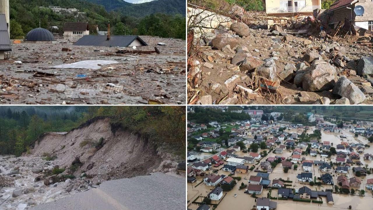APOKALIPTIČNE SCENE: Stravične poplave u Jablanici, Fojnici, Kiseljaku ...
