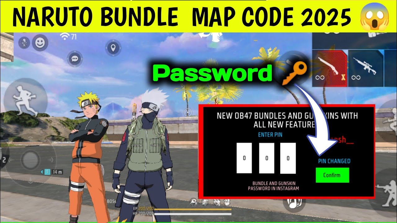 Naruto Bundle Craftland Map Code | Auto Headshot New Pannel Crafland ...