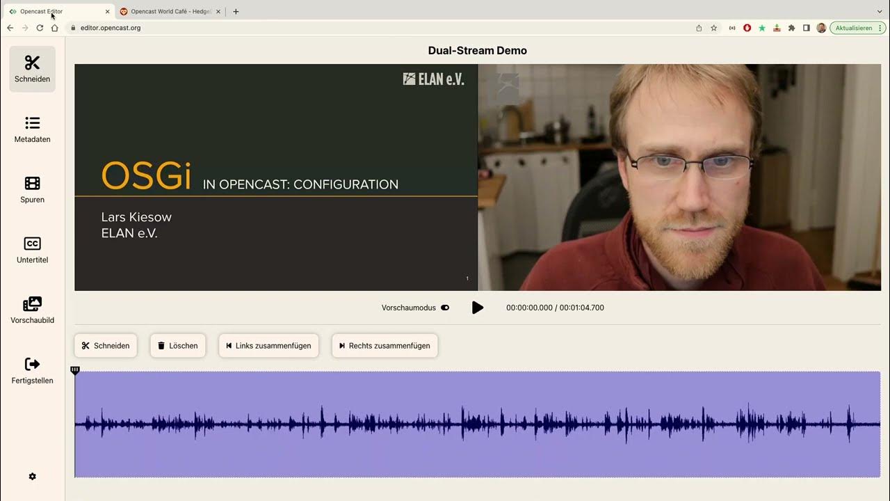 Future of the Opencast Editor and Opencast Player - YouTube